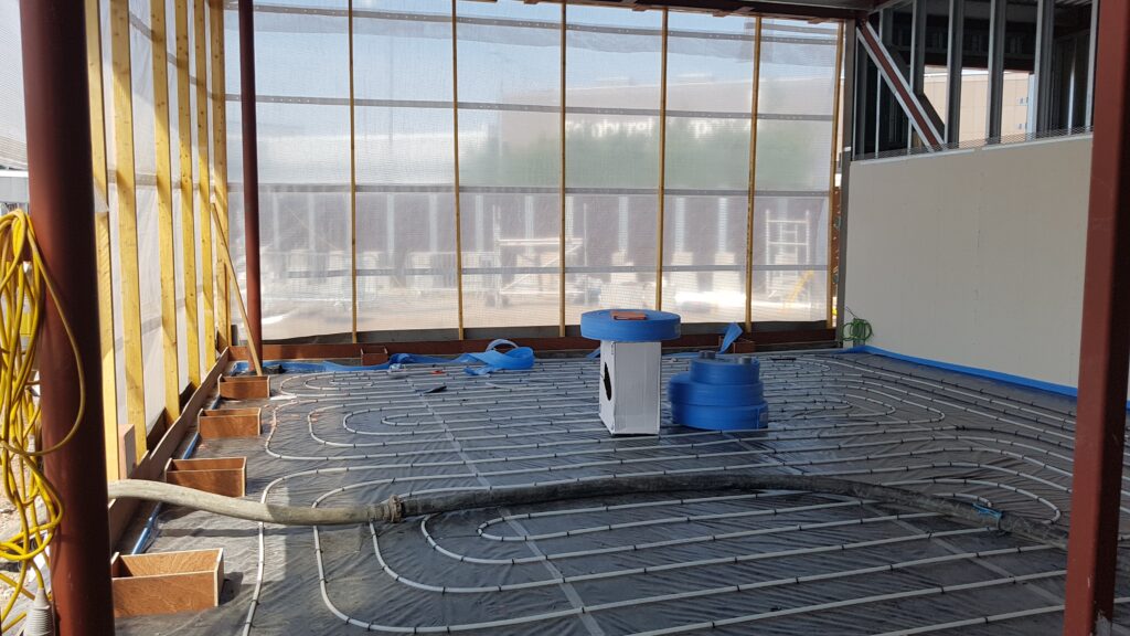 Drop Off Building Edinburgh Airport - Anderson Floor Warming and Renewables